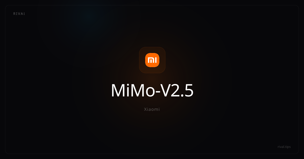 MiMo-V2.5 (Xiaomi) | Pricing, Benchmarks & Real Outputs